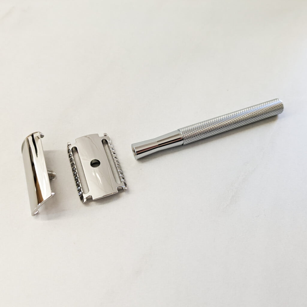 Plastic-Free Safety Razor - Chrome - Clear Confidence